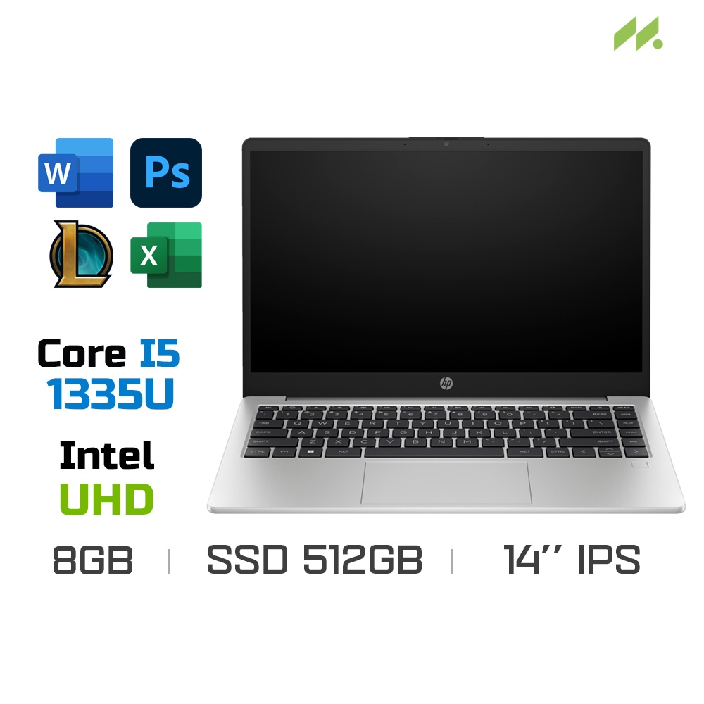 Laptop HP 240 G10 8F134PA (i5-1335U, UHD Graphics, Ram 8GB DDR4, SSD ...