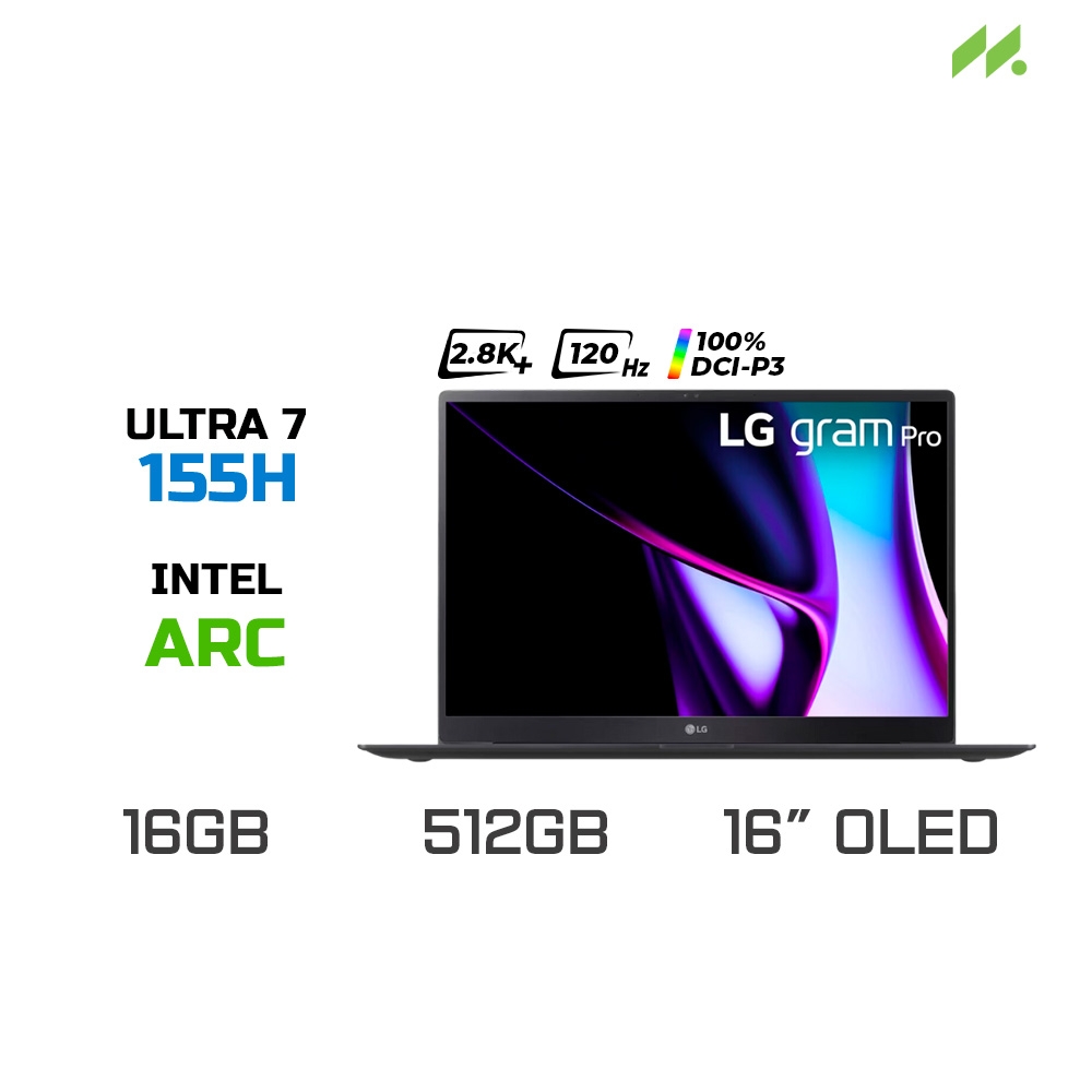 Laptop LG Gram 2024 Pro 16Z90SP-K.AH75A5 (Ultra 7 155H, Arc Graphics ...