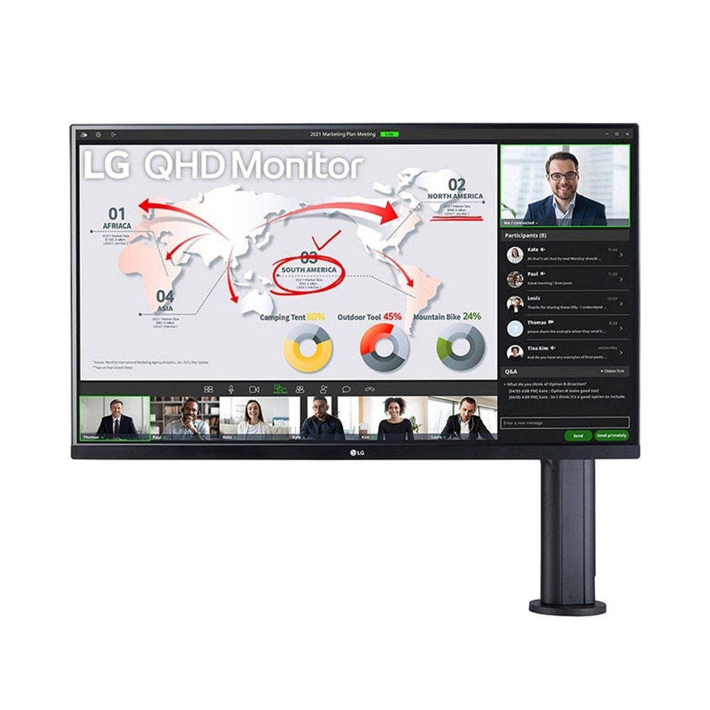 Màn hình 2K LG UltraFine Ergo 32 Inch IPS 75Hz 32QP880N-B.ATV