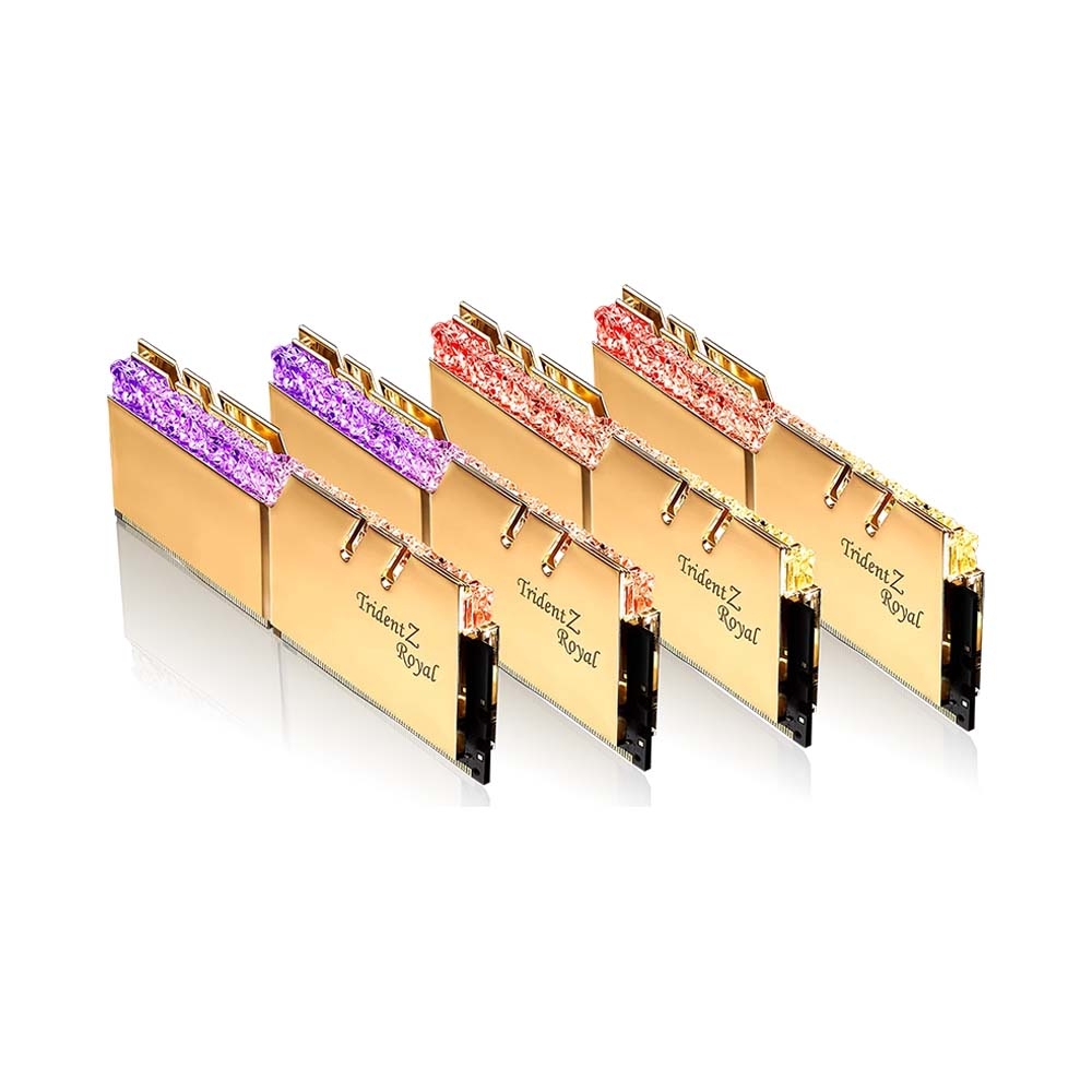 Ram PC G.SKILL Trident Z Royal Gold RGB 32GB 3200MHz DDR4 (8GBx4) F4 ...
