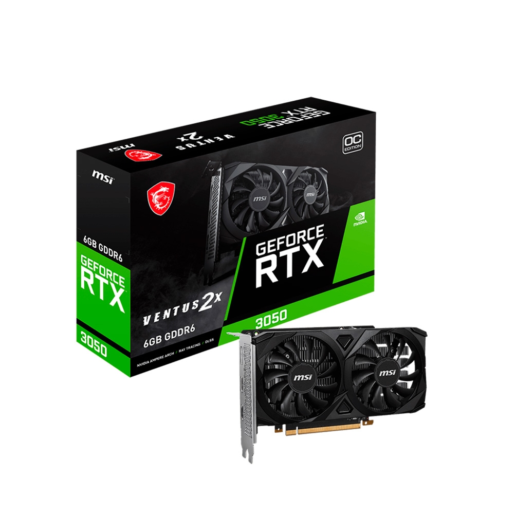 VGA MSI GeForce RTX 3050 VENTUS 2X 6G OC GDDR6