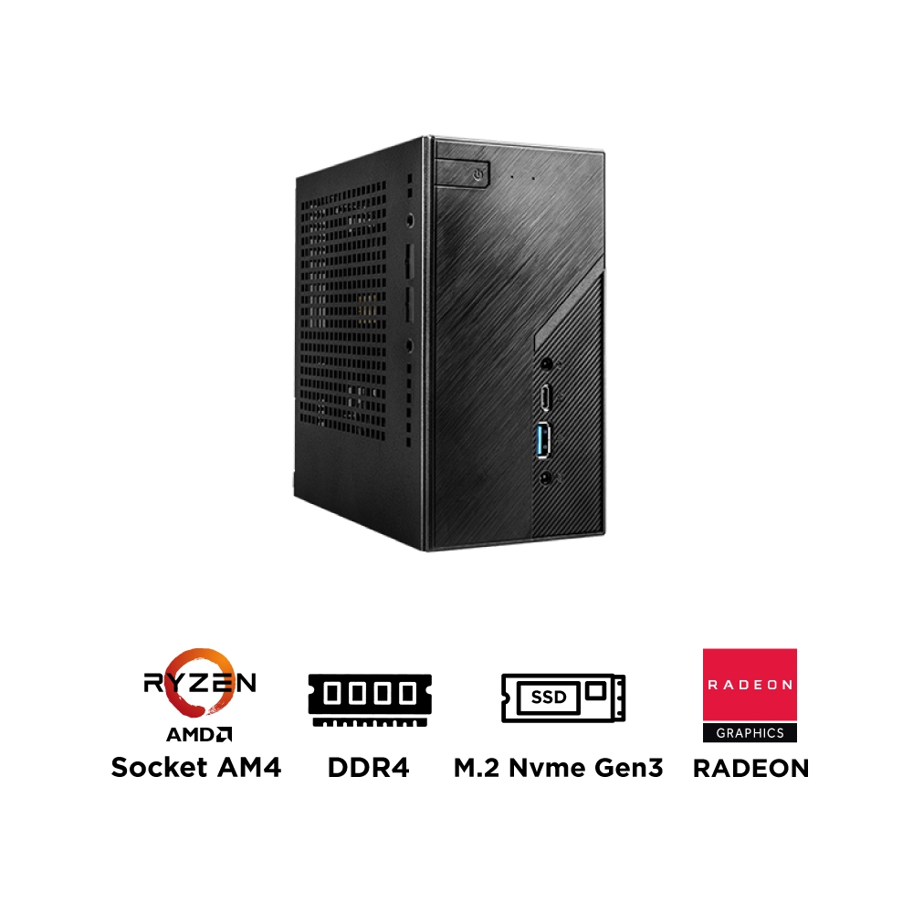 Mini PC ASRock DeskMini X300 ST-AX34650G (Ryzen 5 4650G, Ram DDR4, SSD ...