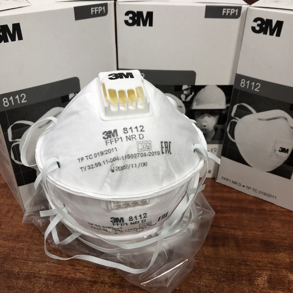 Khẩu trang chống bụi mịn người lớn 3M 8112 Nga | MBMart.com.vn