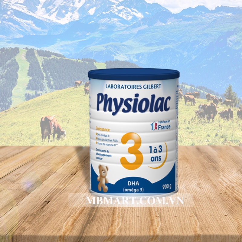 Sữa Physiolac số 3 900gr phát triển chiều cao, trí não, mắt | MBMart.com.vn
