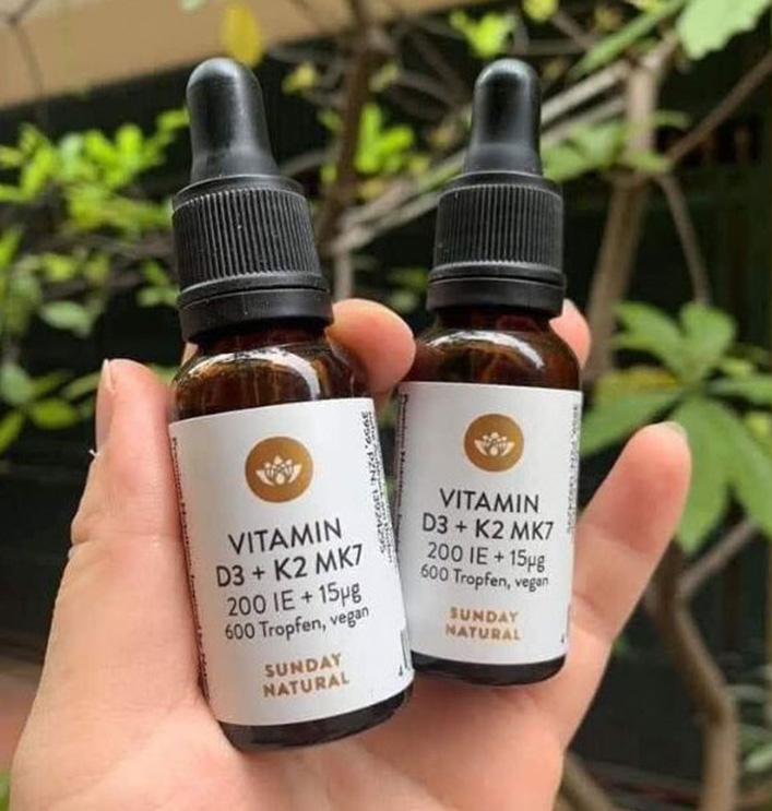 Vitamin D3 K2 MK7 Sunday Natural 16,98gr (0m+) | MBMart.com.vn
