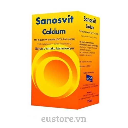 Canxi syro sanosvit dành cho trẻ sơ sinh trở đi 150 ml | Công ty TNHH ...