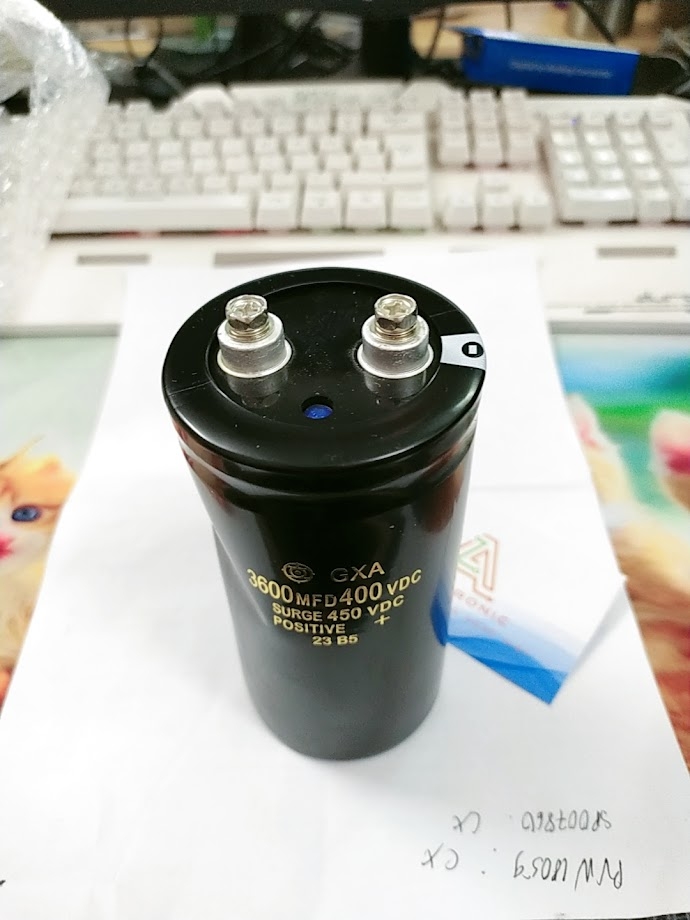 Tụ điện GXA 3600MFD 400VDC chính hãng kích thước 64x130mm | Cửa hàng ...