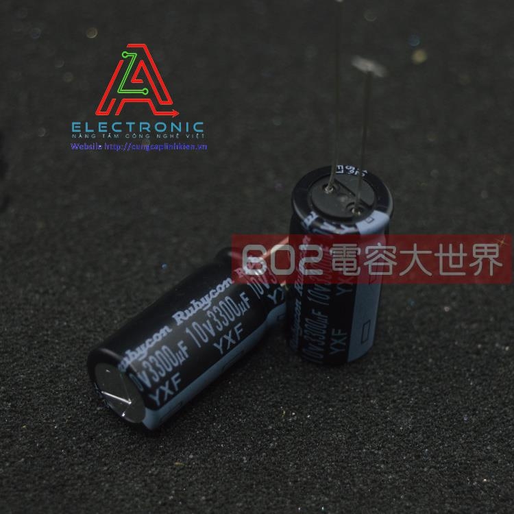 Tụ điện Rubycon 10V 3300UF 12 * 25mm | Cửa hàng thiết bị - Linh kiện điện tử A to Z