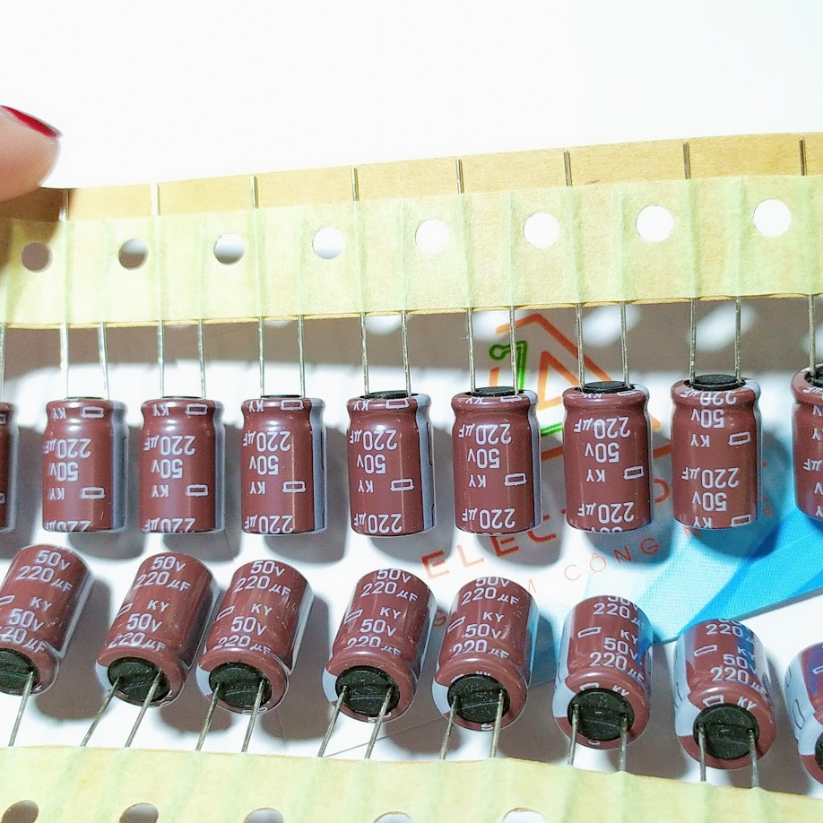 Tụ Nhật Bản 105 độ 220UF 50V Black King Kong KY 10X16mm | Cửa hàng thiết bị - Linh kiện điện tử ...
