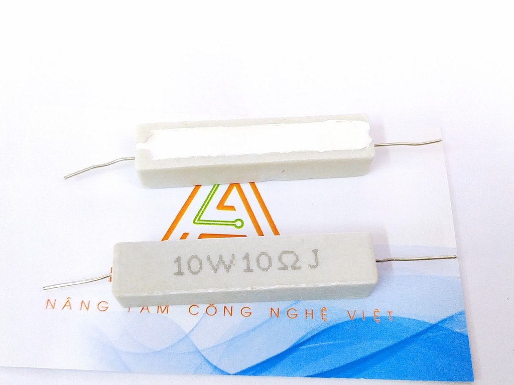 Điện trở sứ chân ruy 10w 10r | Cửa hàng thiết bị - Linh kiện điện tử A to Z