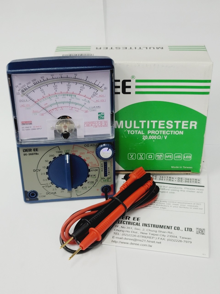 Đồng hồ vạn năng kim DEREE DE-360 TRN | Cửa hàng thiết bị - Linh kiện ...