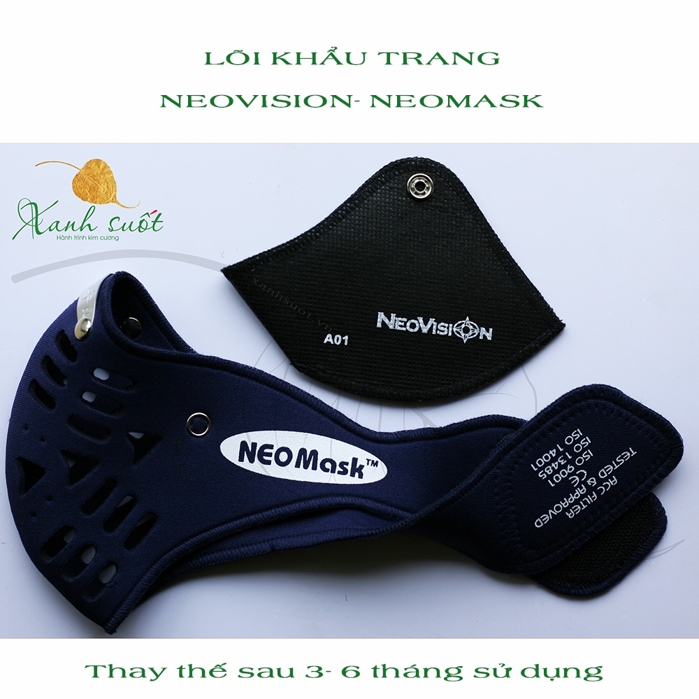 Bộ lọc NM- Neomask Khẩu trang chống ô nhiễm và bảo hộ lao động Xanh Suốt