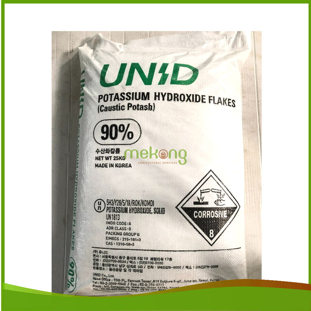 Potassium Hydroxide (KOH 90%) | Công ty TNHH Nguyên Liệu Nông Nghiệp Mekong