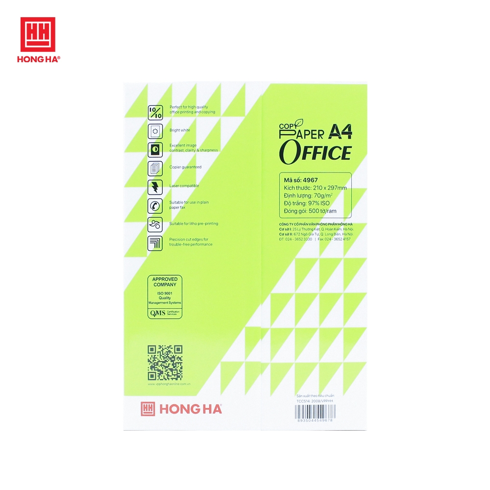Giấy Copy Paper Hồng Hà A4 70gsm - 4967