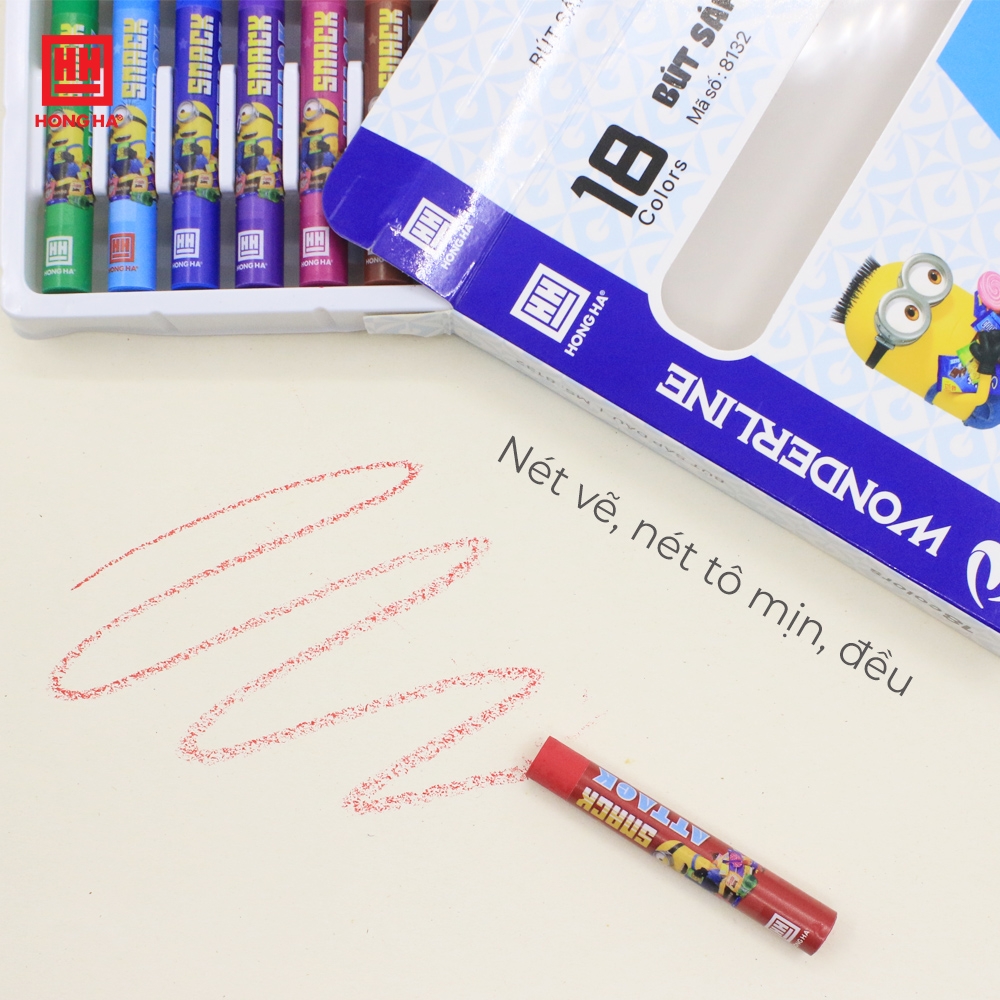Sáp dầu Minions 18 màu - 8132