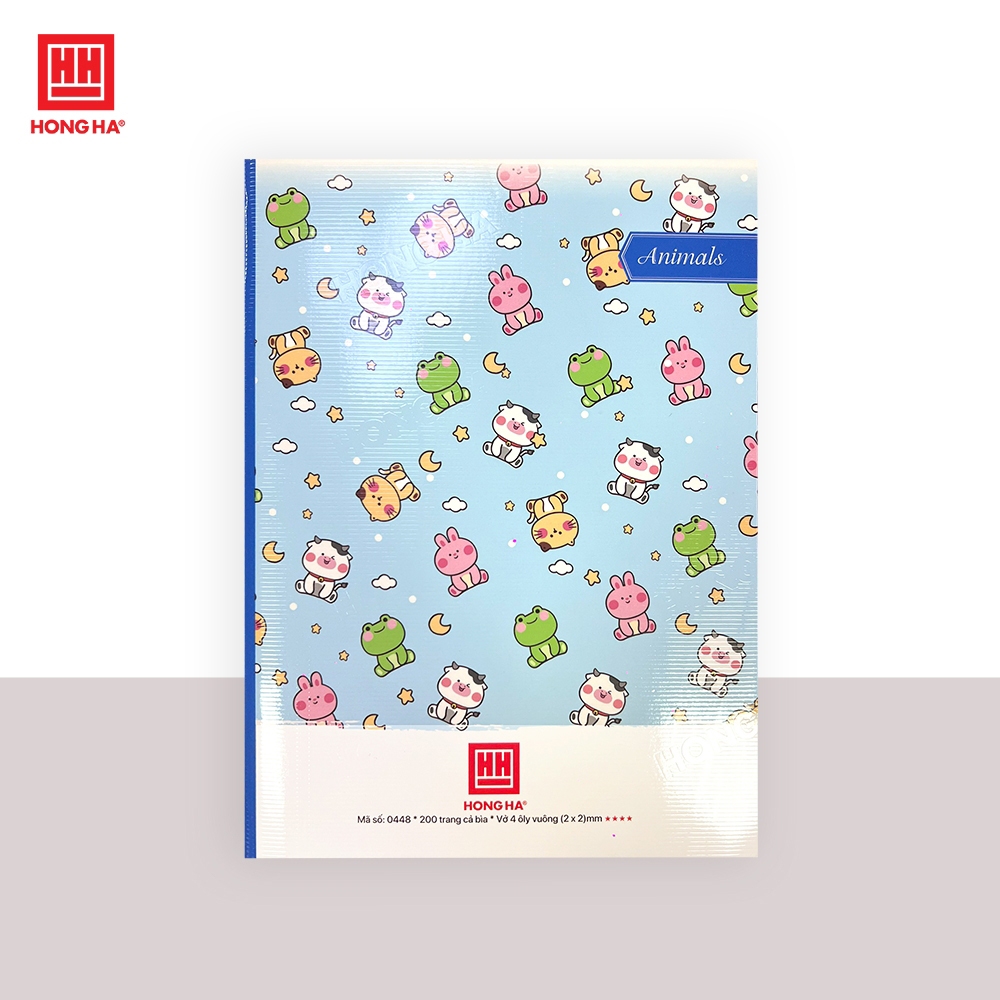 Vở 4 ô ly 200 trang Hồng Hà Class Animals - 0448