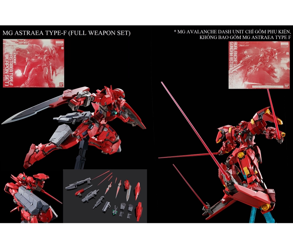 Mô Hình Gundam MG Astraea Type-F (Full Weapon Set) + Avalanche Dash ...