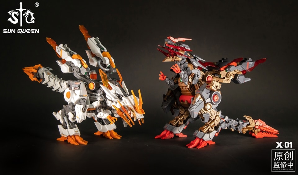 Mô Hình Sun Queen X-01 Zoids Destiny Black / White Sturm Tyrann Đồ Chơi ...