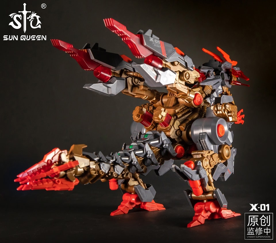 Mô Hình Sun Queen X-01 Zoids Destiny Black / White Sturm Tyrann Đồ Chơi ...