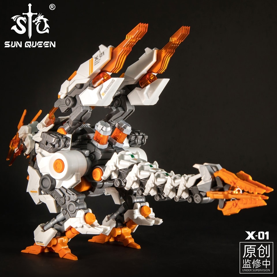 Mô Hình Sun Queen X-01 Zoids Destiny Black / White Sturm Tyrann Đồ Chơi ...