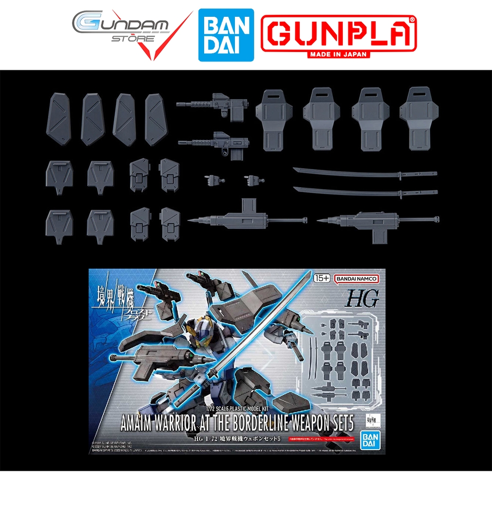 Mô Hình Lắp Ráp HG AMAIM Warrior at the Borderline Weapon Set 5 1/72 ...