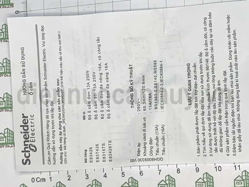 Bộ ổ cắm đơn đa năng E83426TS_WE_G19 Schneider | Điện, Nước, Kim Khí ...