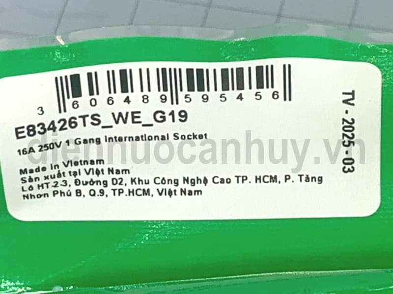 Bộ ổ cắm đơn đa năng E83426TS_WE_G19 Schneider | Điện, Nước, Kim Khí ...
