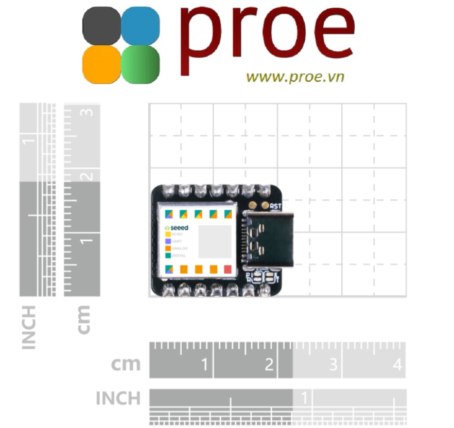Seeeduino Xiao Arduino Microcontroller Samd21 Cortex M0 Điện Tử Proe