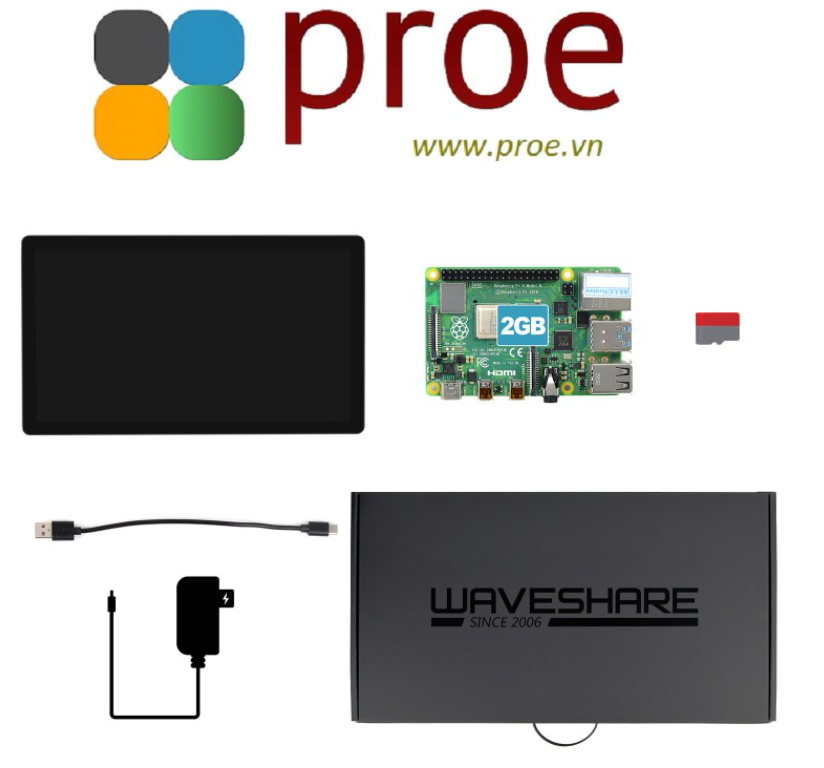 The HDMI Touch Monitor + Pi4B-2GB | Điện tử ProE