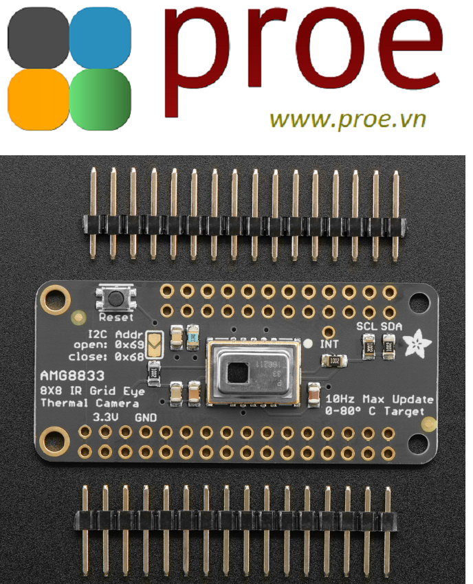 Camera ảnh Nhiệt Adafruit Amg8833 Ir Thermal Camera Featherwing Điện Tử Proe
