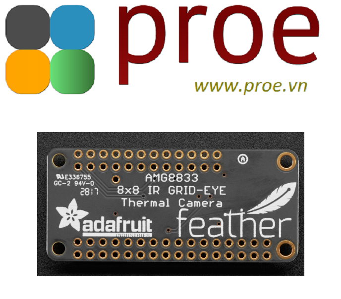 Camera ảnh Nhiệt Adafruit Amg8833 Ir Thermal Camera Featherwing Điện Tử Proe