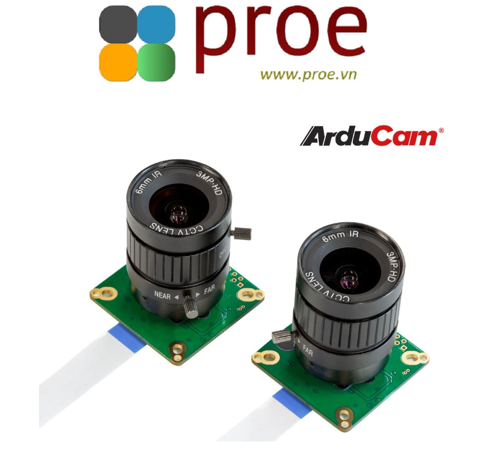 Arducam 12MP*2 Synchronized Stereo Camera Bundle Kit for Raspberry Pi, Two 12.3MP IMX477 Camera ...