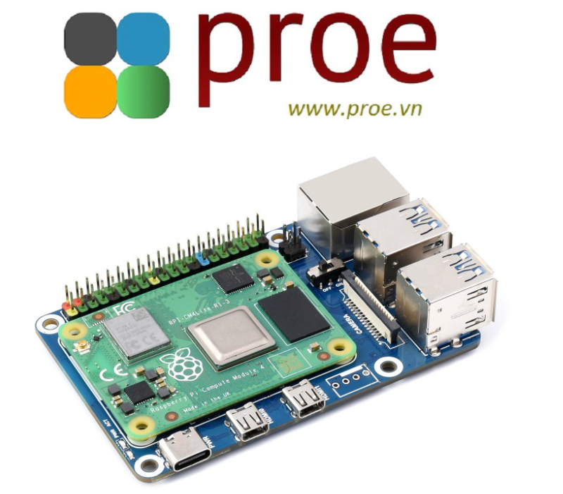 CM4 TO PI 4 4GB RAM 32GB eMMC WIFI | Điện tử ProE
