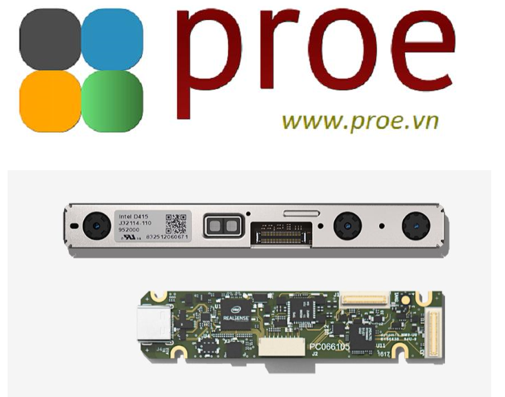 Intel® RealSense™ Depth Module D415 + Vision Processor D4 Board Bundle ...