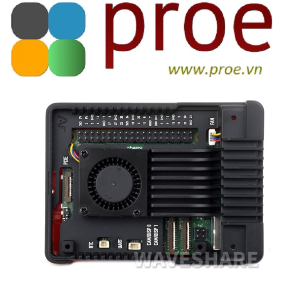 Argon Neo Aluminum Alloy Case For Raspberry Pi 5 Built In Cooling Fan