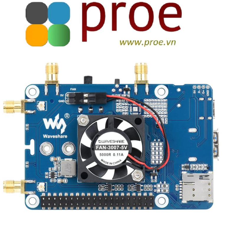 RM500Q-AE 5G HAT for Raspberry Pi, quad antennas LTE-A, multi band, 5G/4G/3G | Điện tử ProE