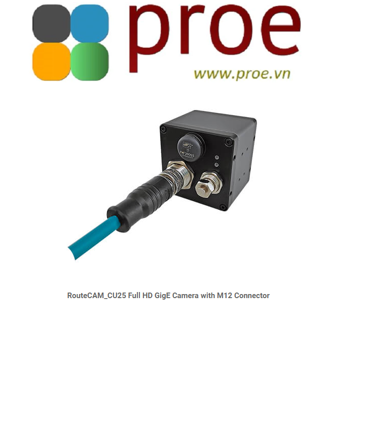 RouteCAM_CU25_IP67 - AR0234CS Global Shutter Full HD GigE Camera | Điện tử ProE