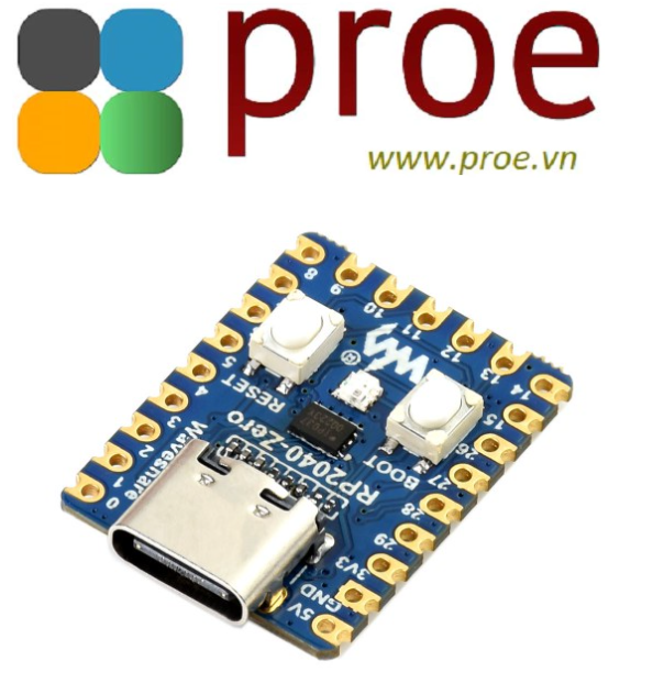 RP2040-Zero, a Pico-like MCU Board Based on Raspberry Pi MCU RP2040, Mini ver | Điện tử ProE