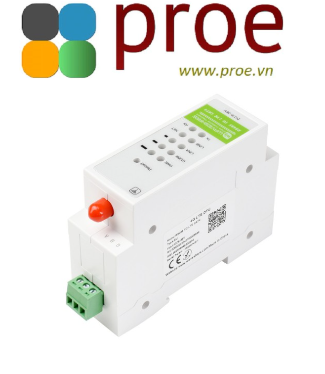Industrial 4G DTU, RS485 TO LTE CAT4, DIN Rail-Mount, for EMEA, Korea, Thailand, India ...