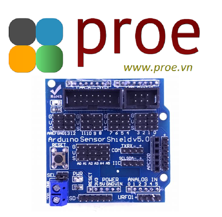 Uno V5 Arduino Sensor Shield Điện Tử Proe