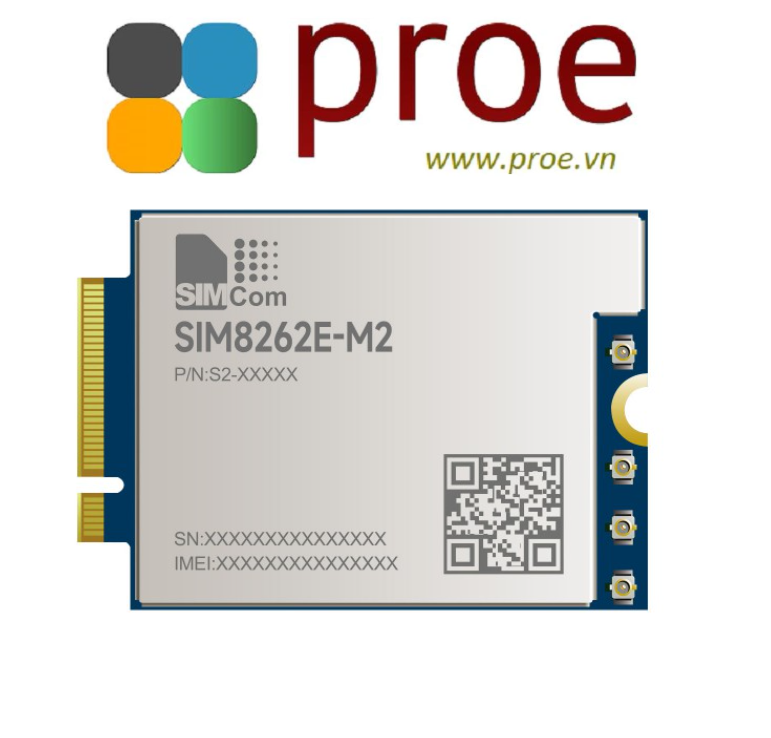 SIM8262E-M2 SIMCom original 5G module, M.2 form factor, Qualcomm Snapdragon X62 | Điện tử ProE