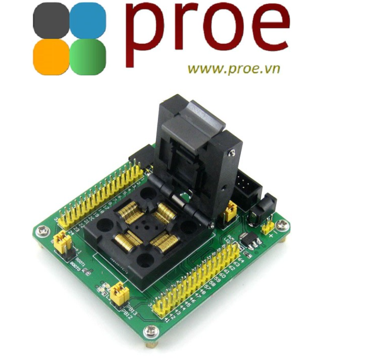 STM32-QFP64, Programmer Adapter | Điện tử ProE