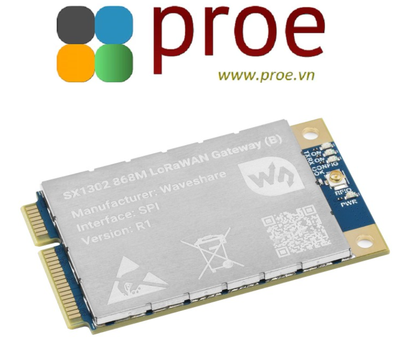 SX130x 868M/915M LoRaWAN Gateway Module/HAT for Raspberry Pi, Standard ...