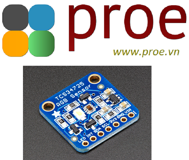 TCS34725 RGB Color Sensor with IR filter and White LED | Điện tử ProE