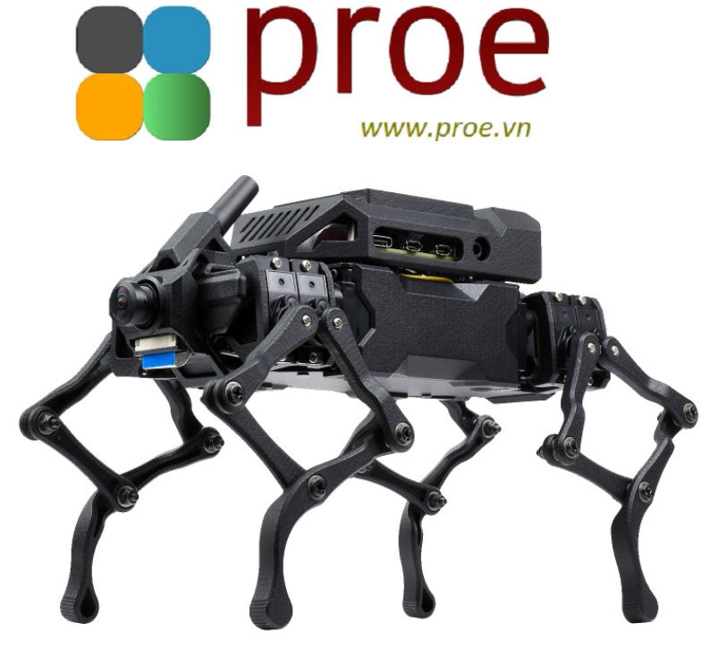 WAVEGO, 12-DOF Bionic Dog-Like Robot, Open Source for ESP32 And PI4B, Facial Recognition, Color ...