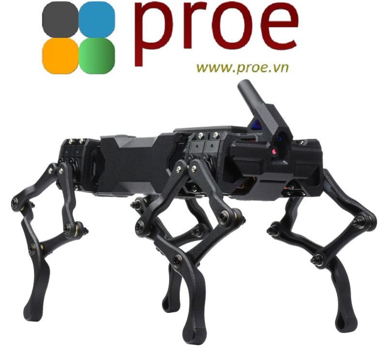 WAVEGO, 12-DOF Bionic Dog-Like Robot, Open Source for ESP32 And PI4B, Facial Recognition, Color ...