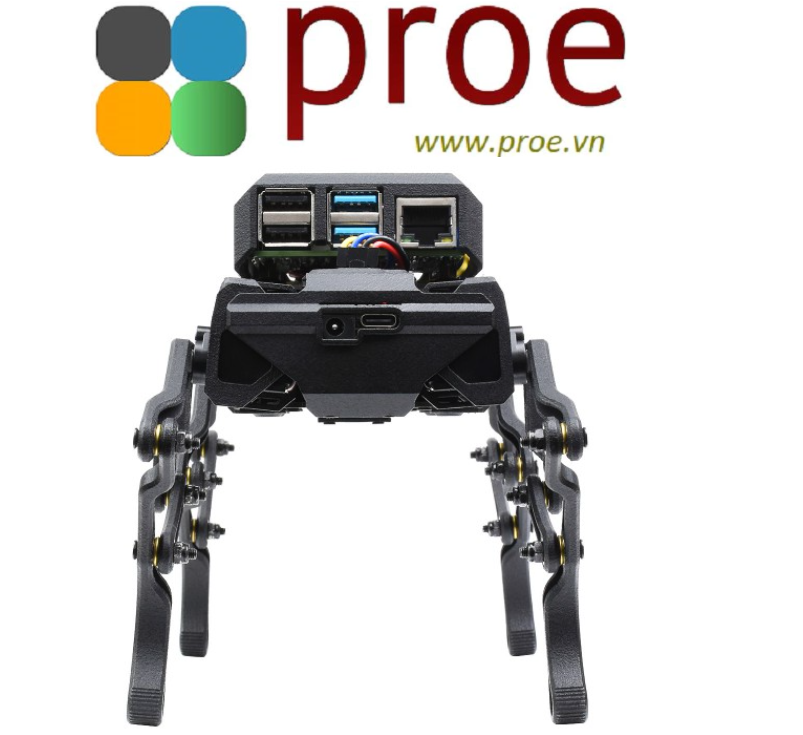 WAVEGO, 12-DOF Bionic Dog-Like Robot, Open Source for ESP32 And PI4B, Facial Recognition, Color ...