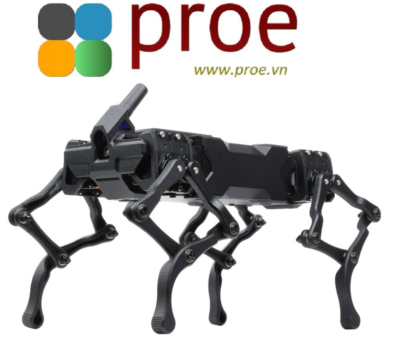WAVEGO, 12-DOF Bionic Dog-Like Robot, Open Source for ESP32 And PI4B, Facial Recognition, Color ...