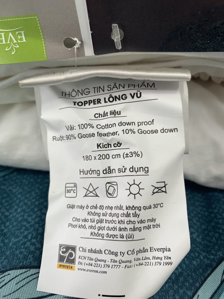 Topper Everon Lông Vũ Phuthinh.net