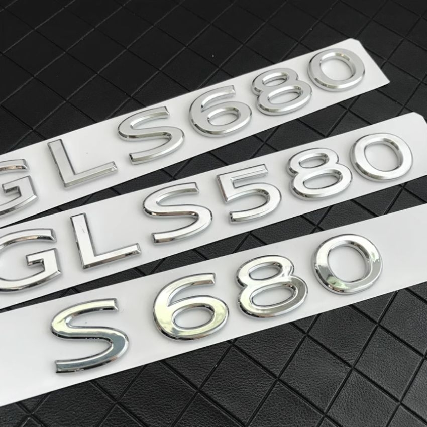 Decal tem chữ S680 và GLS680 dán đuôi xe ô tô Maybach | DC - Việt Nam.,jsc